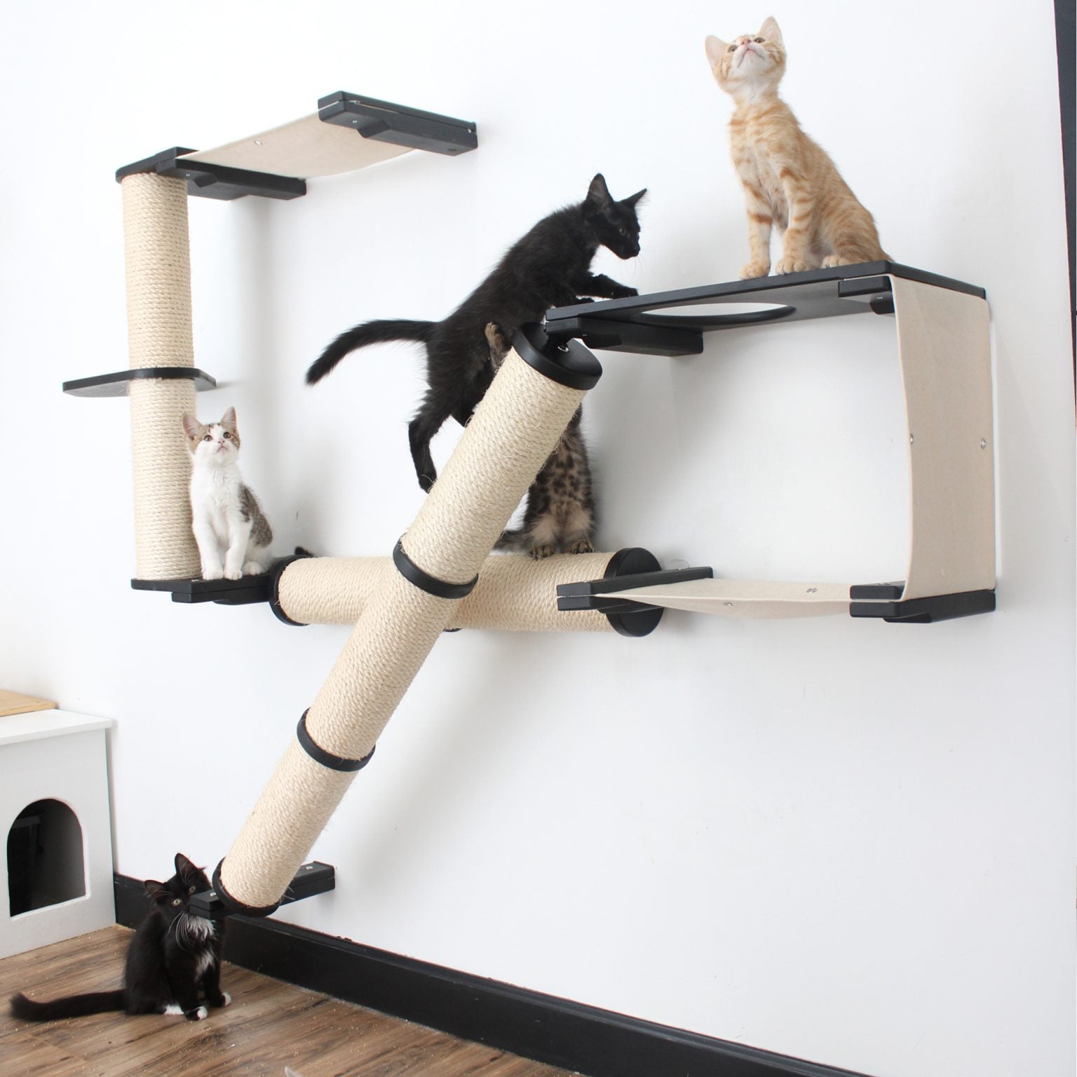 The Crossroads | Cat Tree with Ramp | Catastrophic Creations